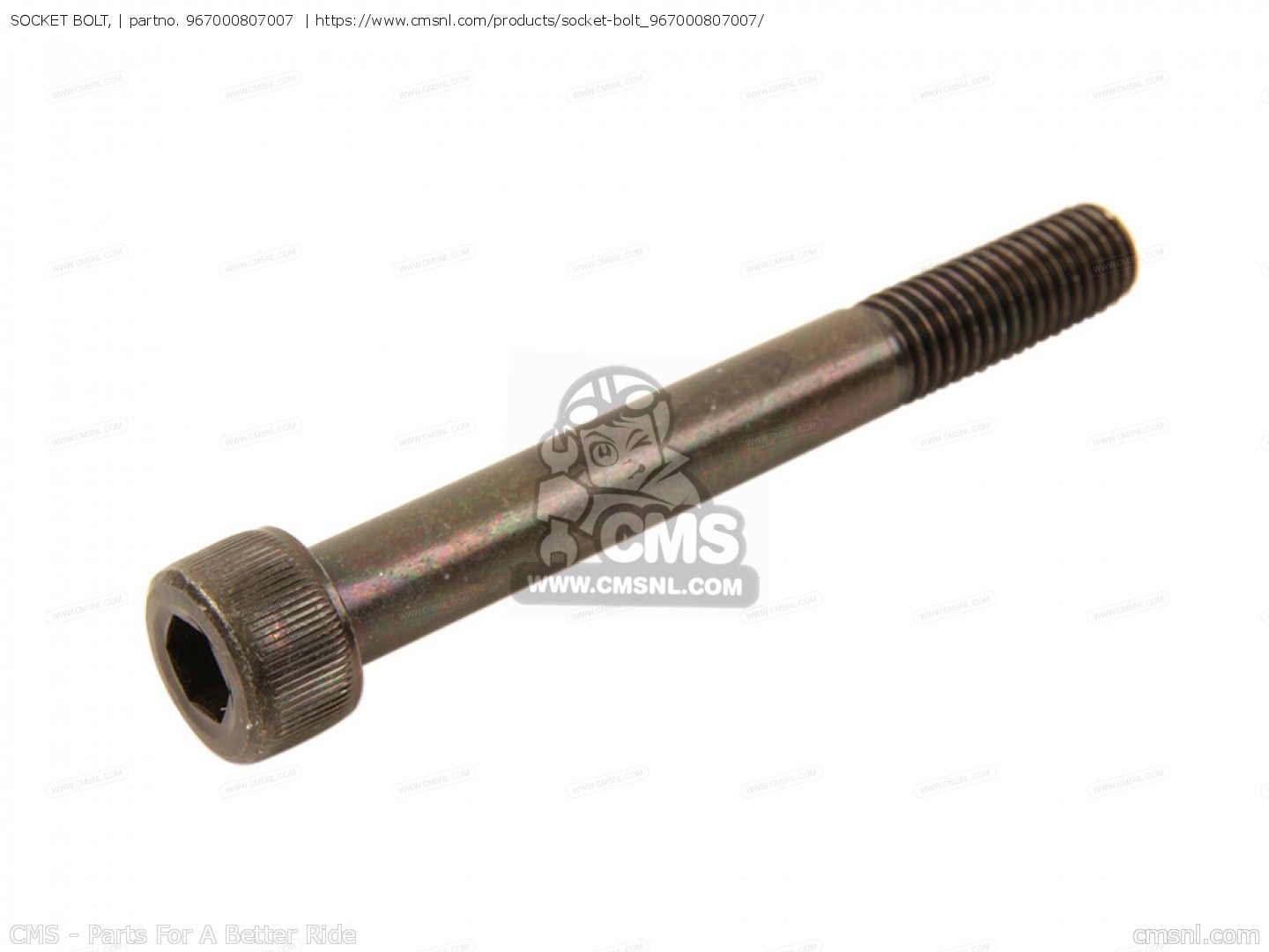 967000807007: SOCKET BOLT, Honda - buy the 96700-0807007 at CMSNL
