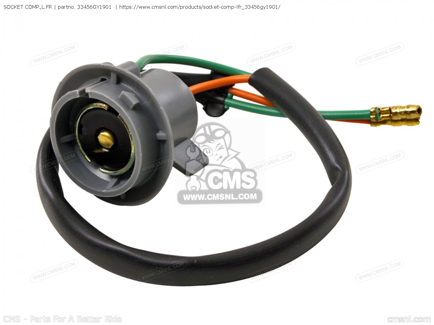 33456GY1901: Socket Comp.,l.fr Honda - buy the 33456-GY1-901 at CMSNL