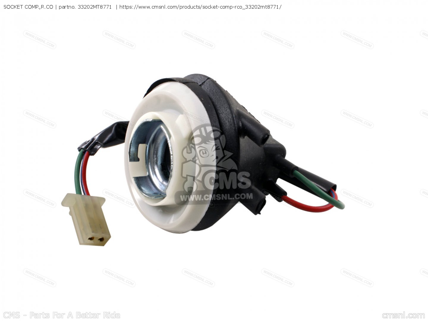 33202MT8771: Socket Comp.,r.co Honda - buy the 33202-MT8-771 at CMSNL