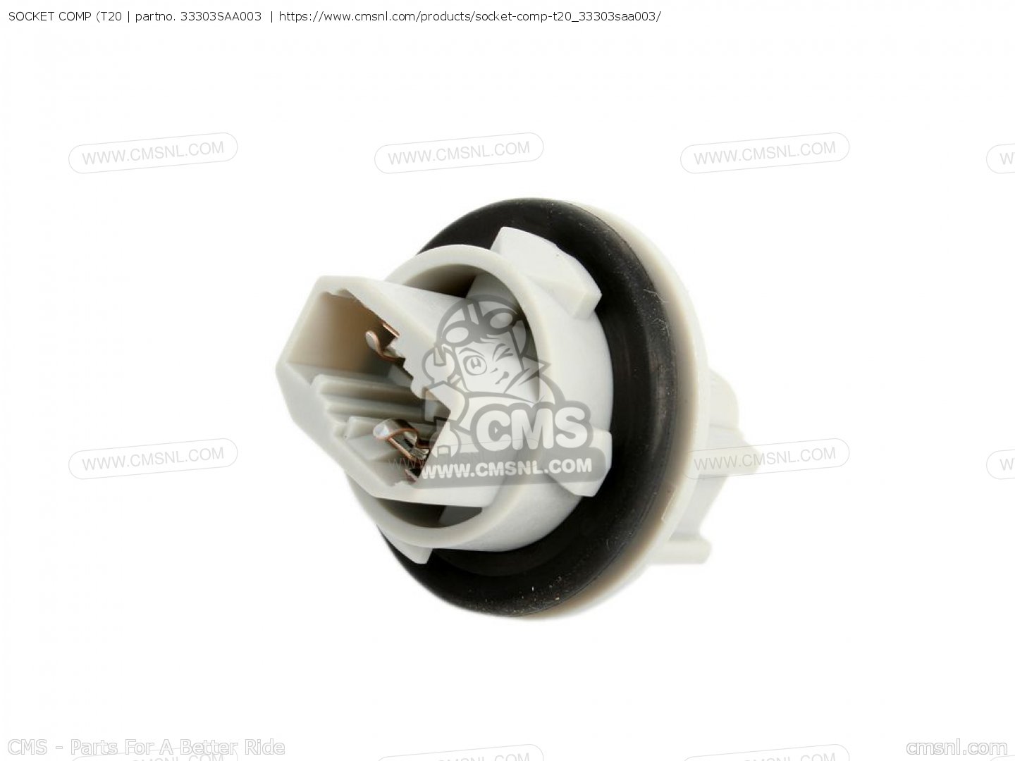 33303SAA003: Socket Comp (t20 Honda - buy the 33303-SAA-003 at CMSNL