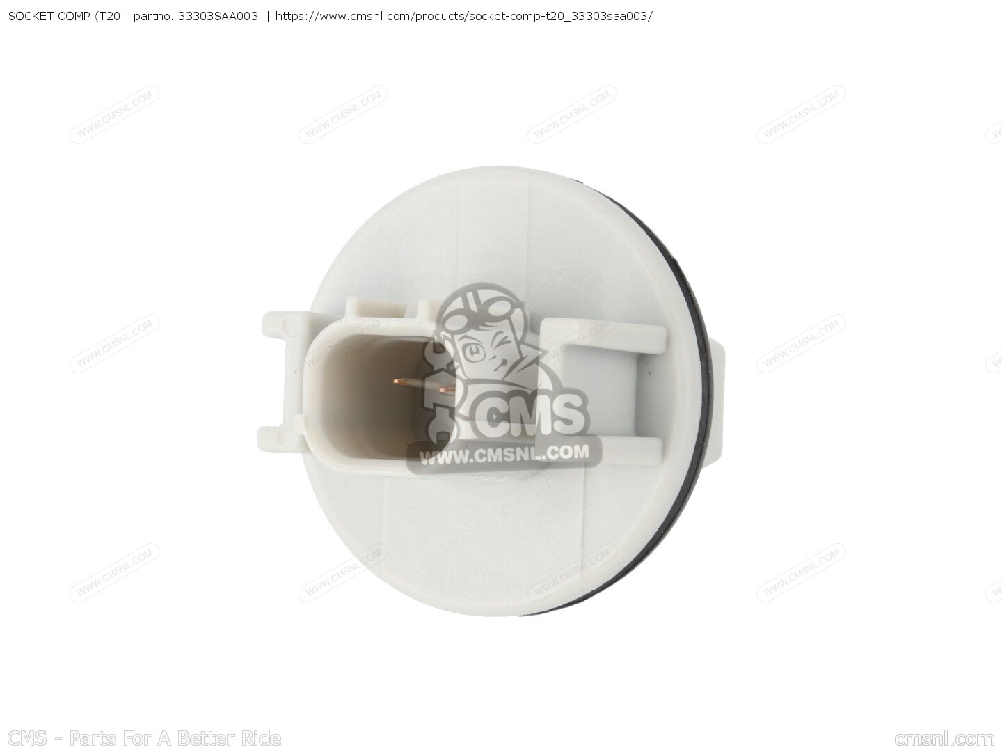 33303SAA003: Socket Comp (t20 Honda - buy the 33303-SAA-003 at CMSNL