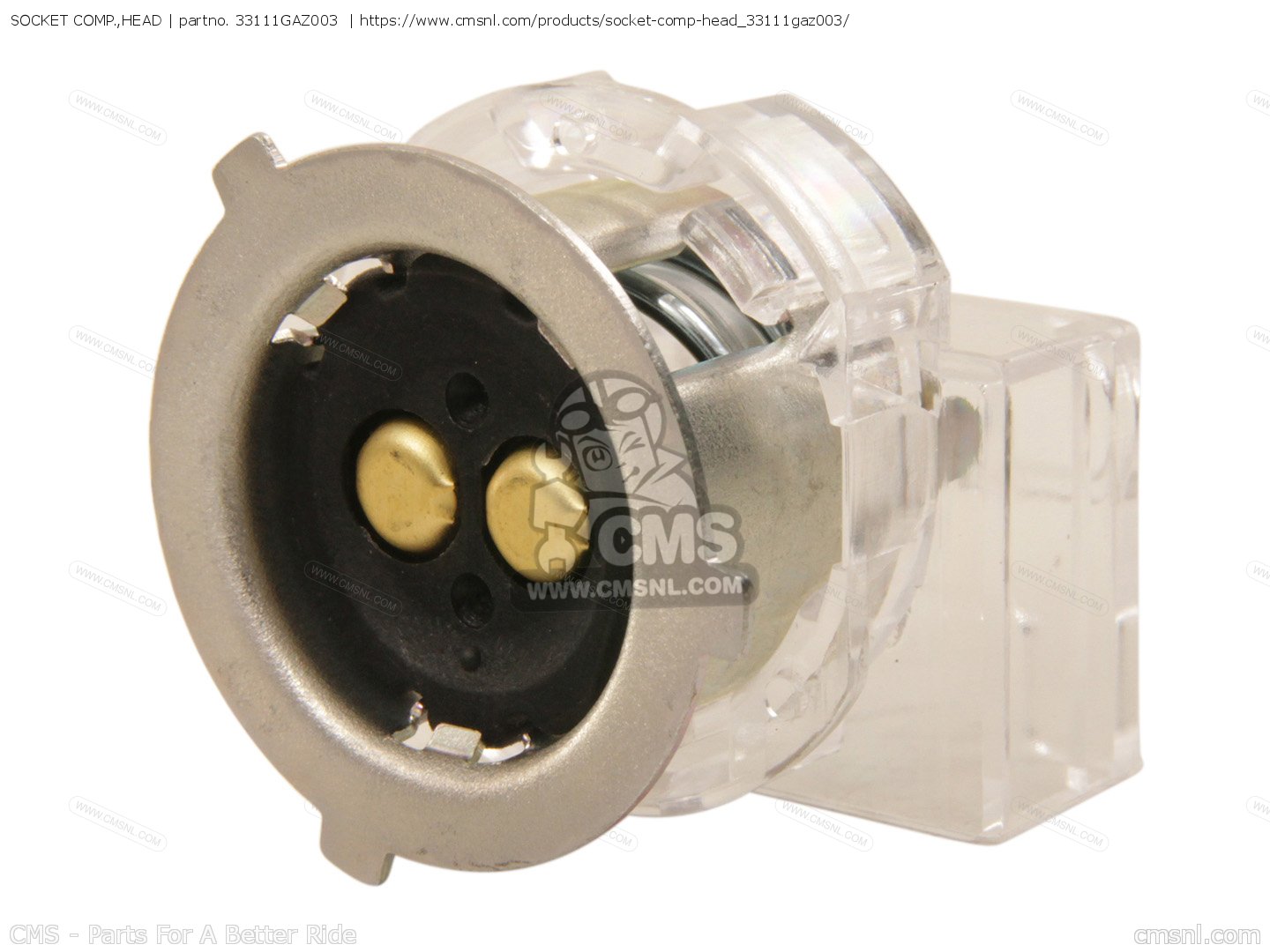33111GAZ003: SOCKET COMP.,HEAD Honda - buy the 33111-GAZ-003 at CMSNL