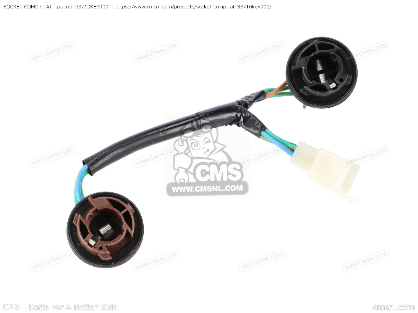 33710KEY900: SOCKET COMP,R TAI Honda - buy the 33710-KEY-900 at CMSNL