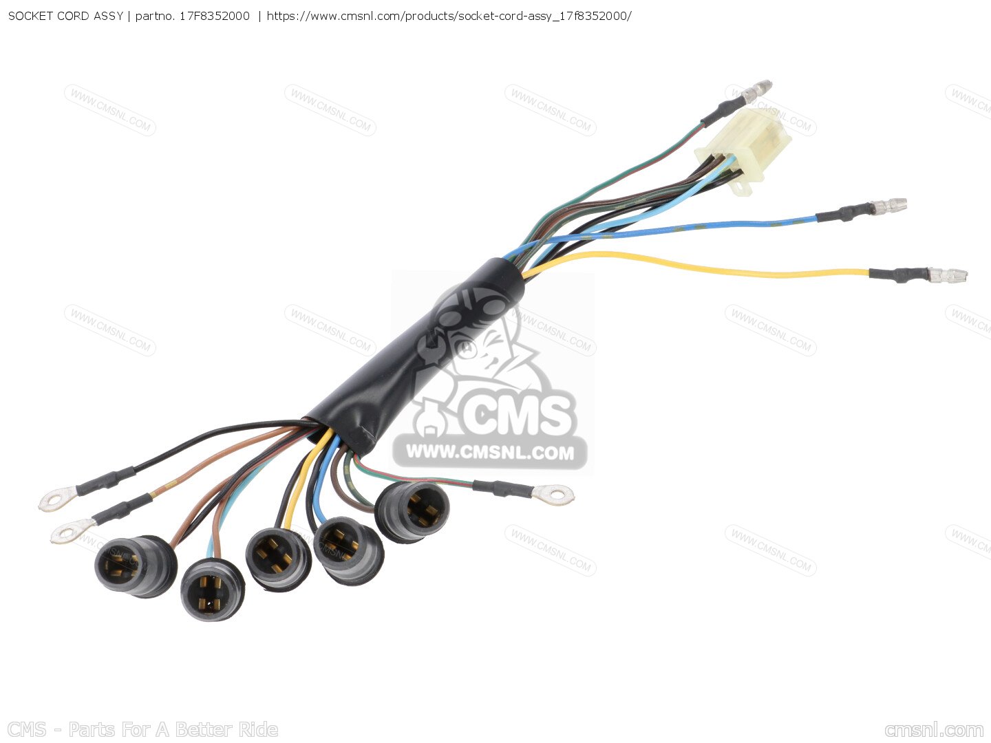 SOCKET CORD ASSY for DT125LC 1987 35A ENGLAND 2735A-310E1 - order at CMSNL