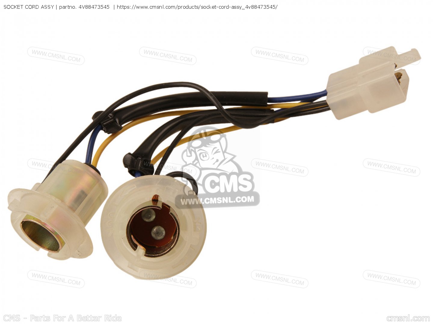 4V88473545: Socket Cord Assy Yamaha - buy the 4V8-84735-45 at CMSNL