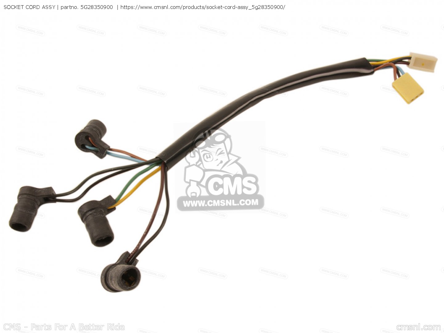 5G28350900: SOCKET CORD ASSY Yamaha - buy the 5G2-83509-00-00 at CMSNL