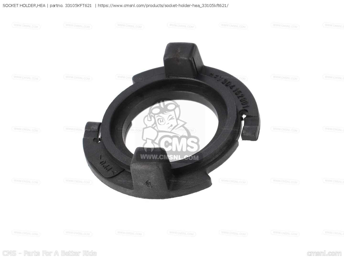 33105KFT621: SOCKET HOLDER,HEA Honda - buy the 33105-KFT-621 at CMSNL