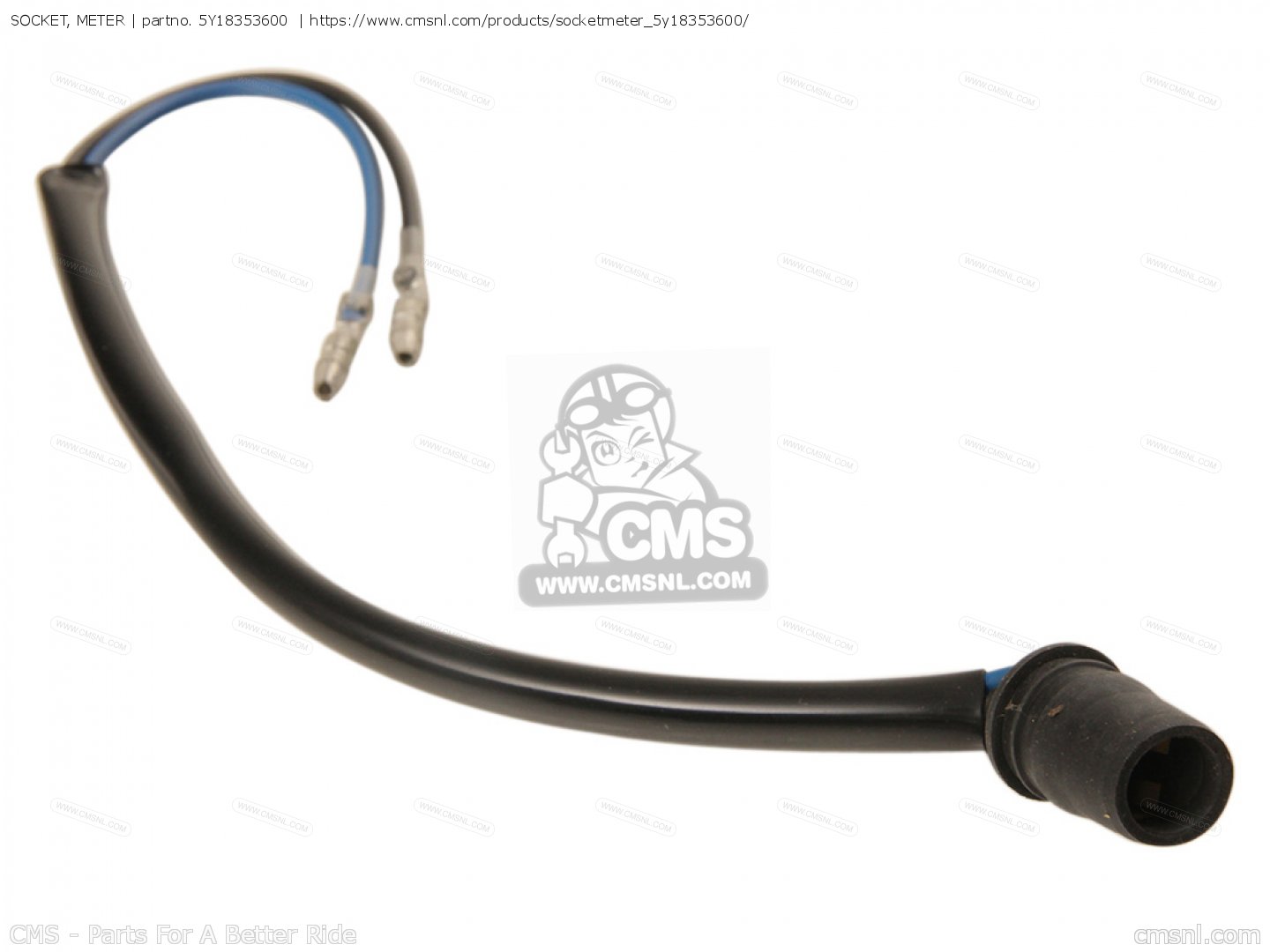 5Y18353600: SOCKET, METER Yamaha - buy the 5Y1-83536-00-00 at CMSNL