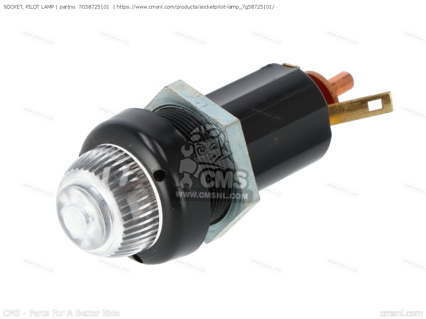7G58725101: SOCKET, PILOT LAMP Yamaha - buy the 7G5-87251-01-00 at CMSNL