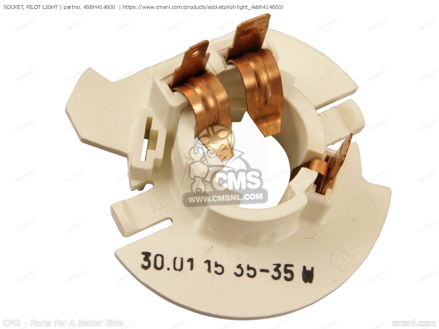4SBH414600: SOCKET, PILOT LIGHT Yamaha - buy the 4SB-H4146-00-00 at CMSNL