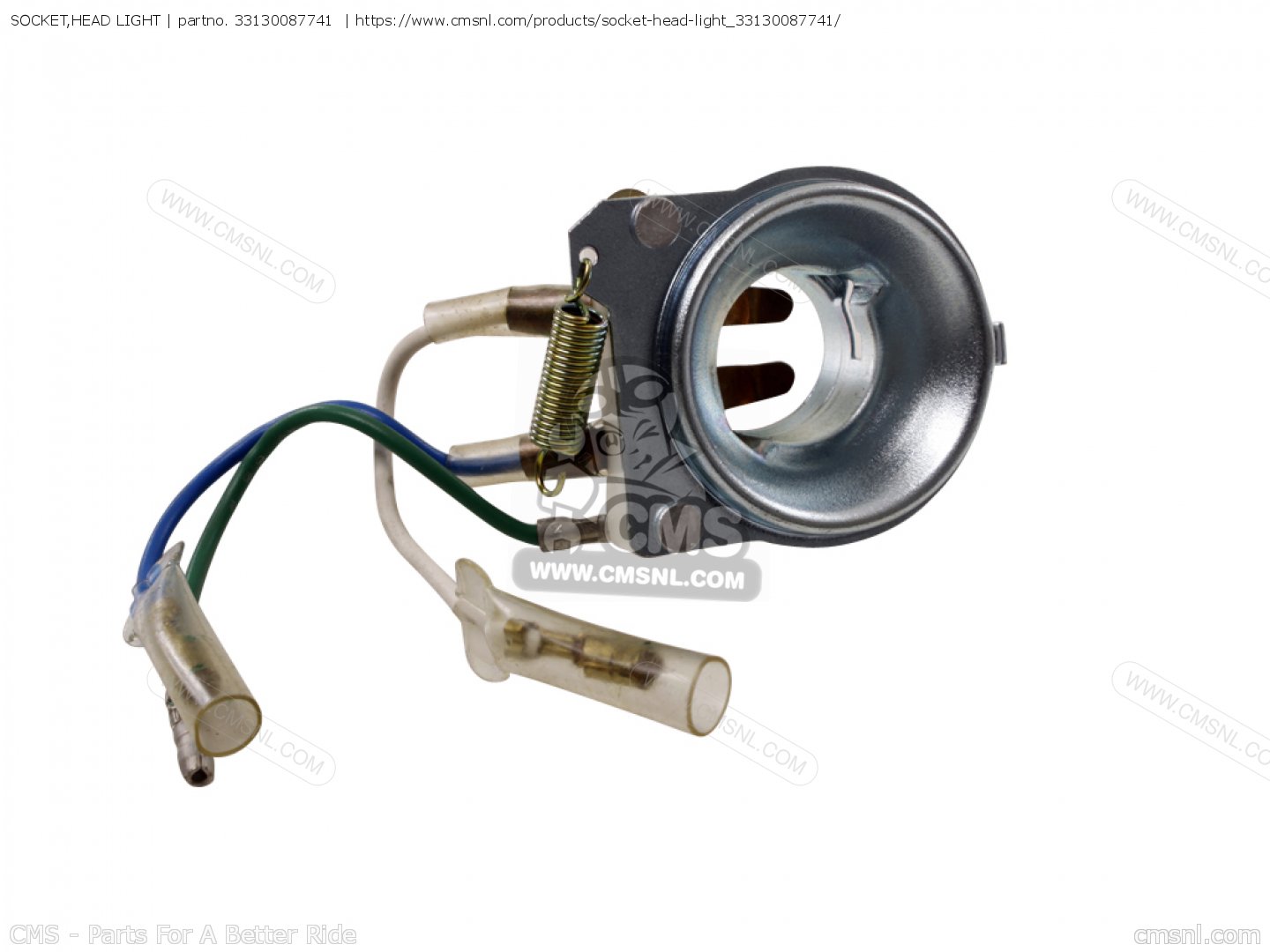 33130087741: SOCKET,HEAD LIGHT Honda - buy the 33130-087-741 at CMSNL