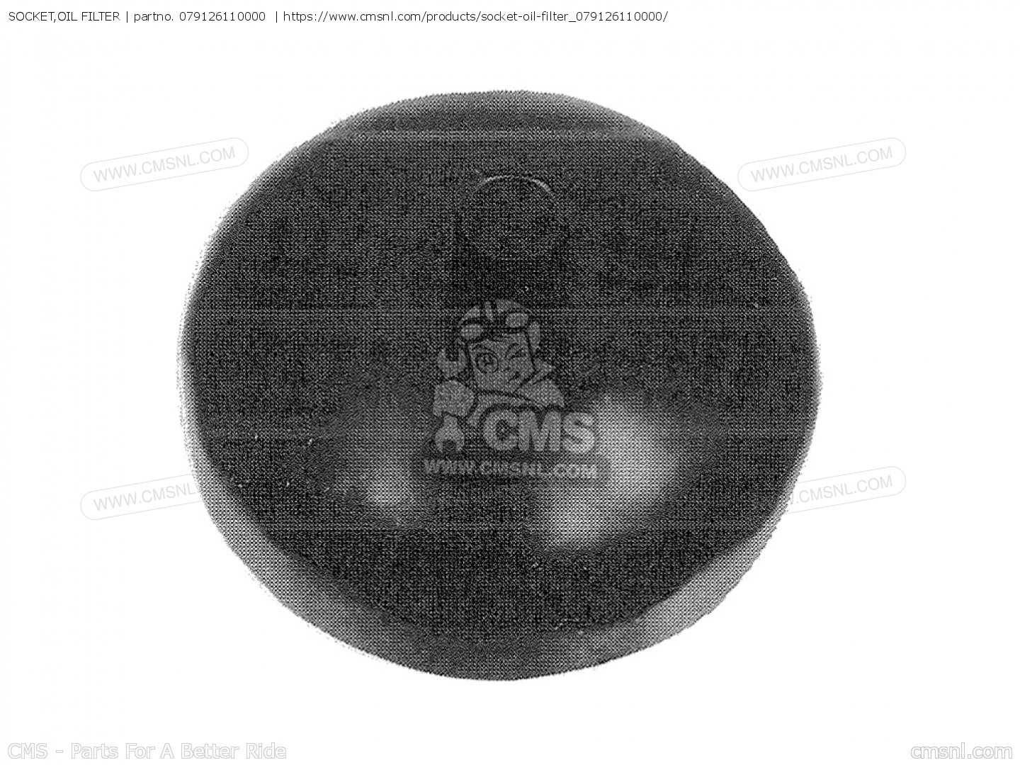 079126110000: SOCKET,OIL FILTER Honda - buy the 07912-6110000 at CMSNL