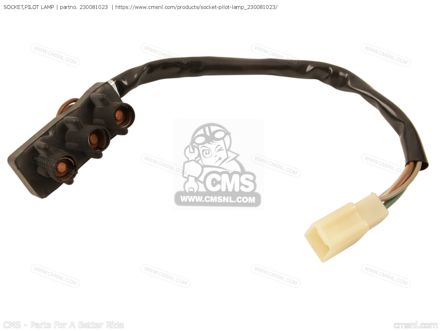 230081023: SOCKET,PILOT LAMP Kawasaki - buy the 23008-1023 at CMSNL