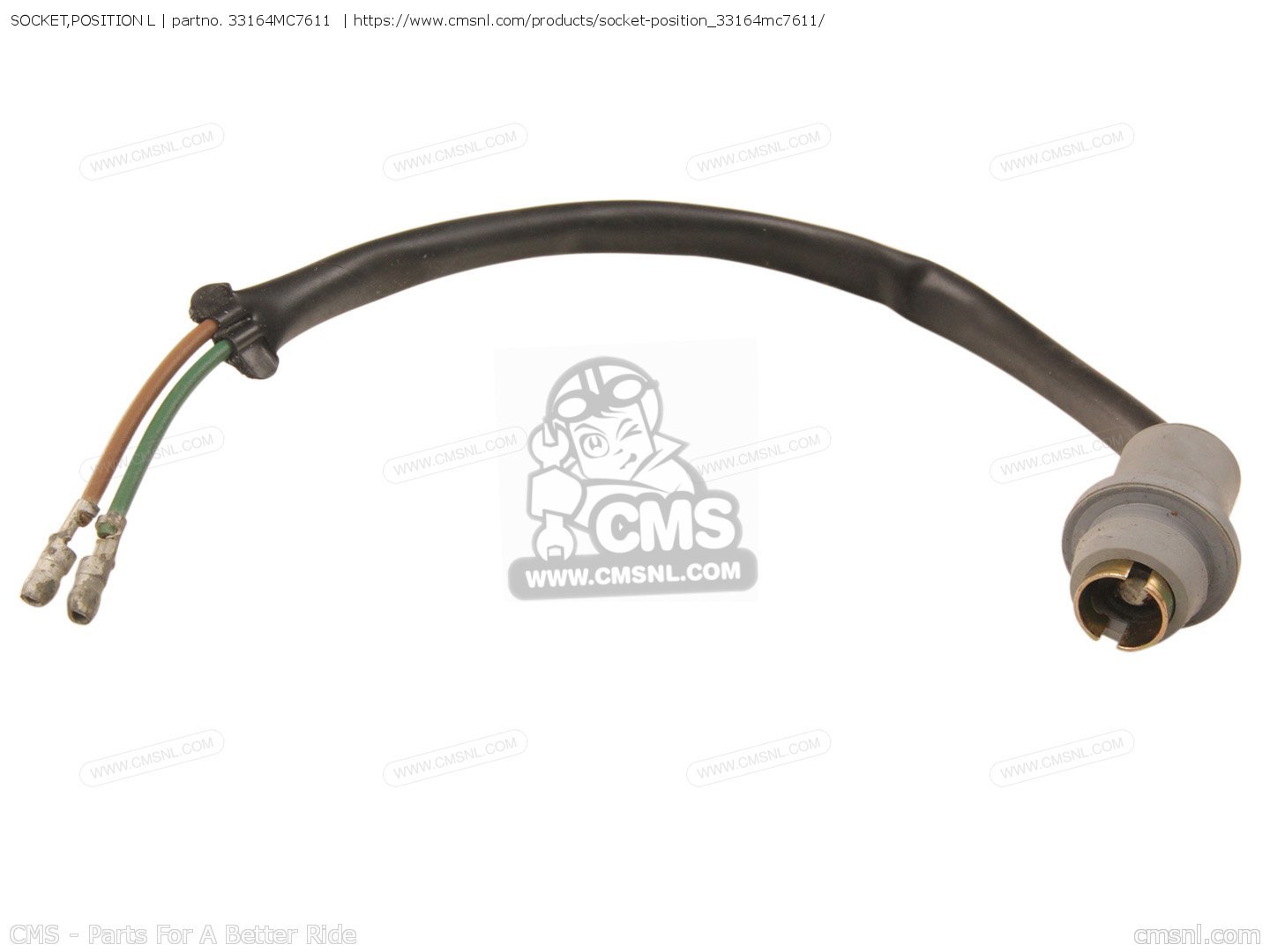33164MC7611: SOCKET,POSITION L Honda - buy the 33164-MC7-611 at CMSNL