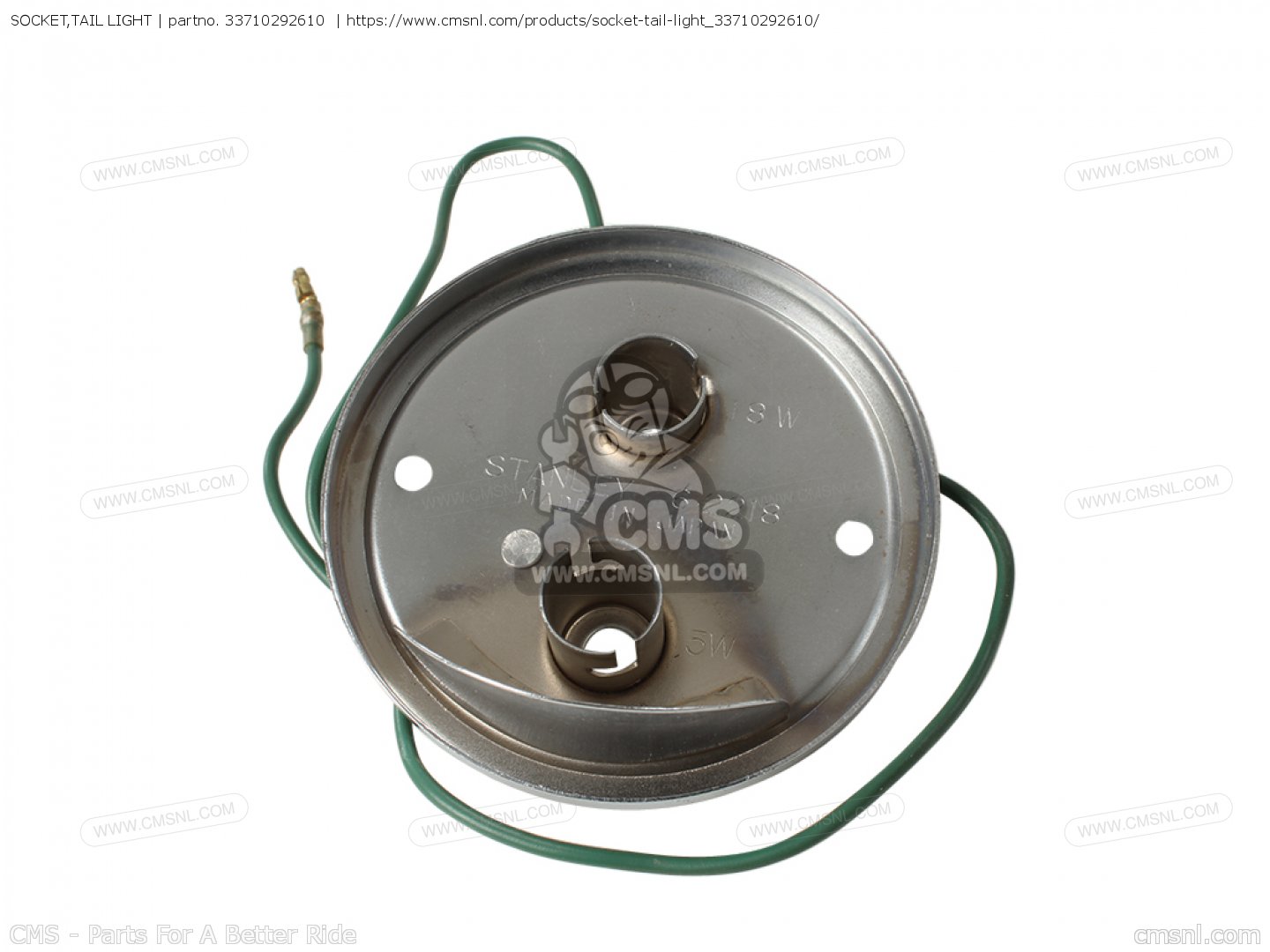 33710292610: SOCKET,TAIL LIGHT Honda - buy the 33710-292-610 at CMSNL