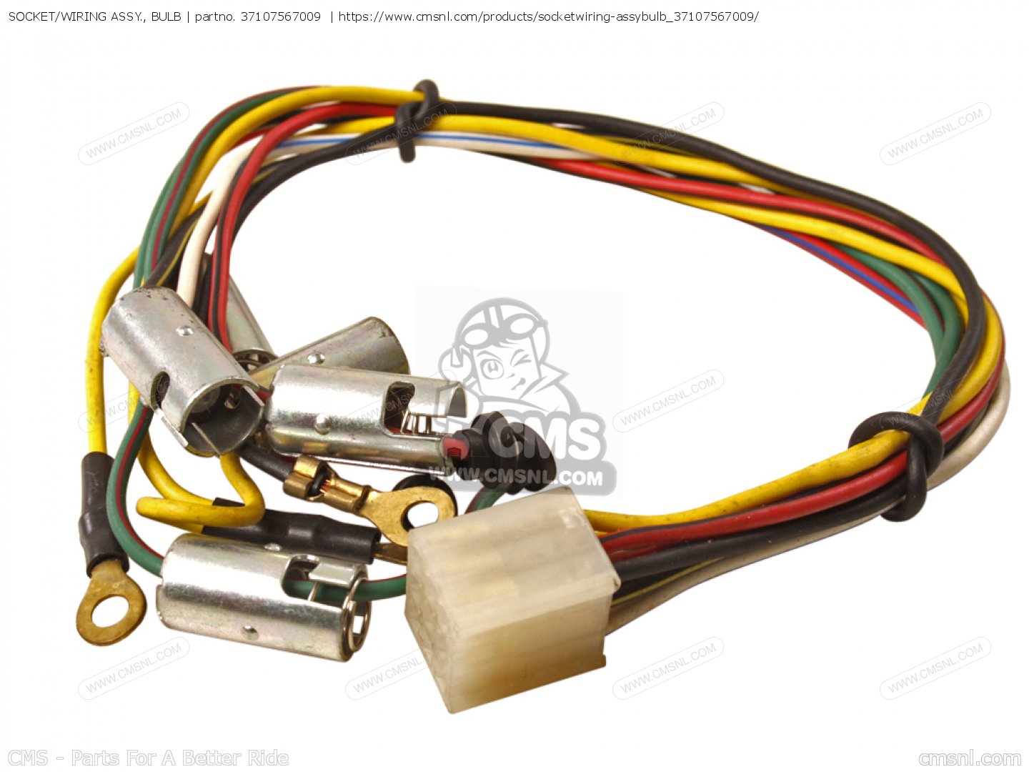 37107567009: SOCKET/WIRING ASSY., BULB Honda - buy the 37107-567-009 at ...