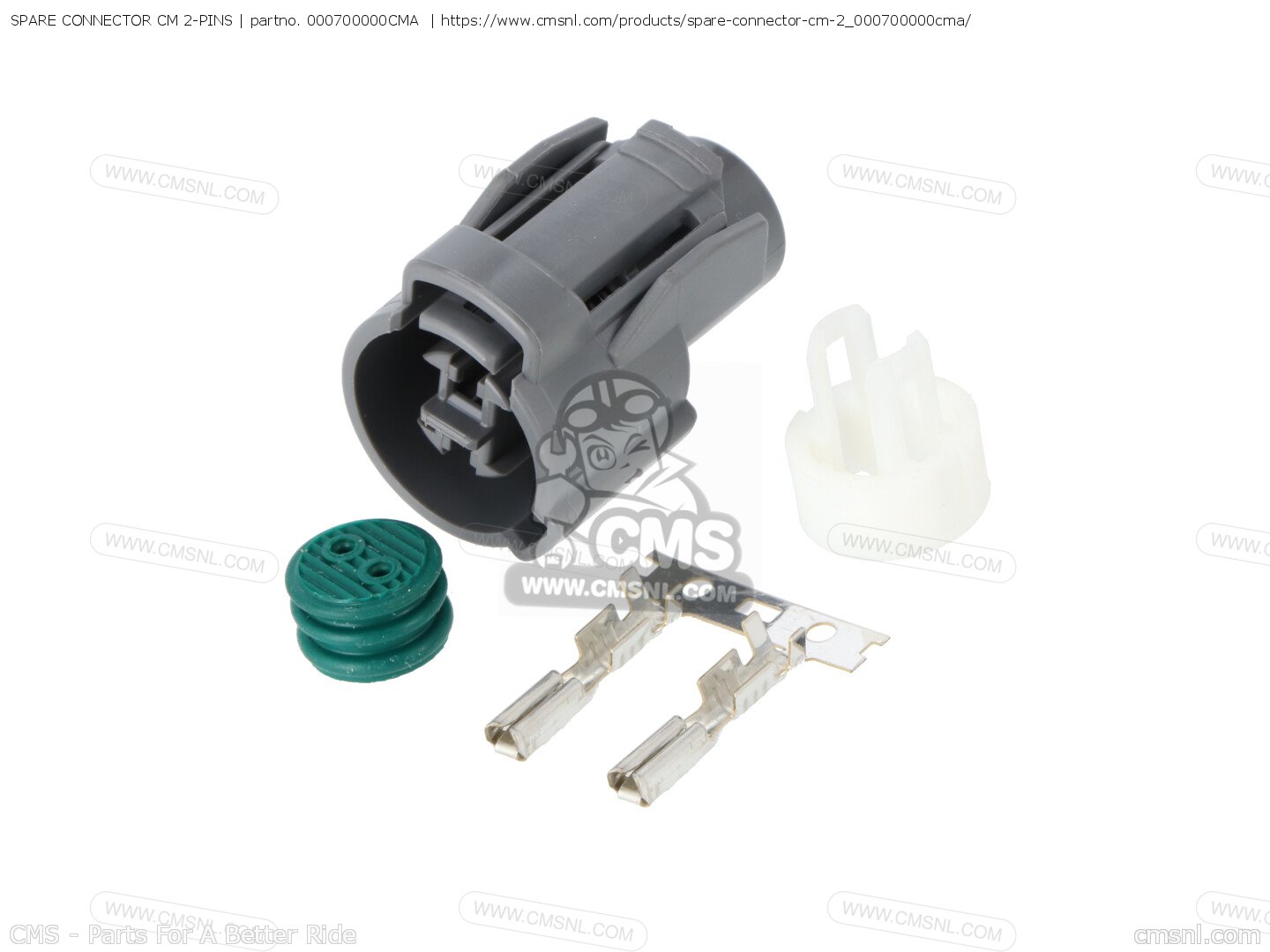 000700000CMA: Spare Connector Cm 2-pins Husqvarna - buy the 000700000CM ...