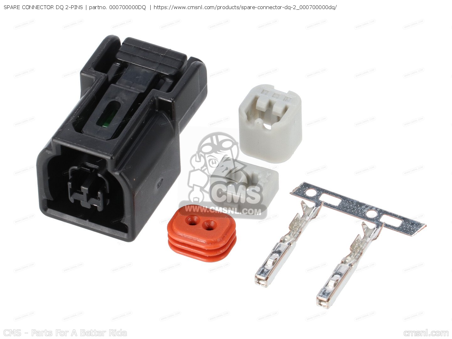 000700000DQ: Spare Connector Dq 2-pins Ktm - buy the 000700000DQ at CMSNL