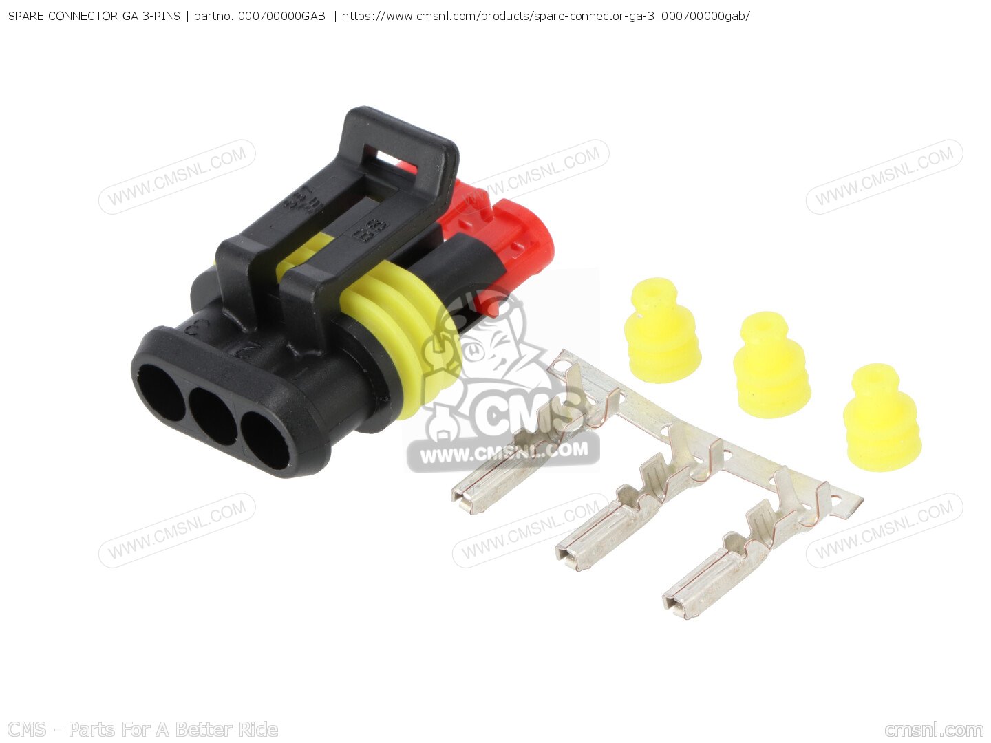 000700000GAB: SPARE CONNECTOR GA 3-PINS GASGAS - buy the 000700000GA at ...