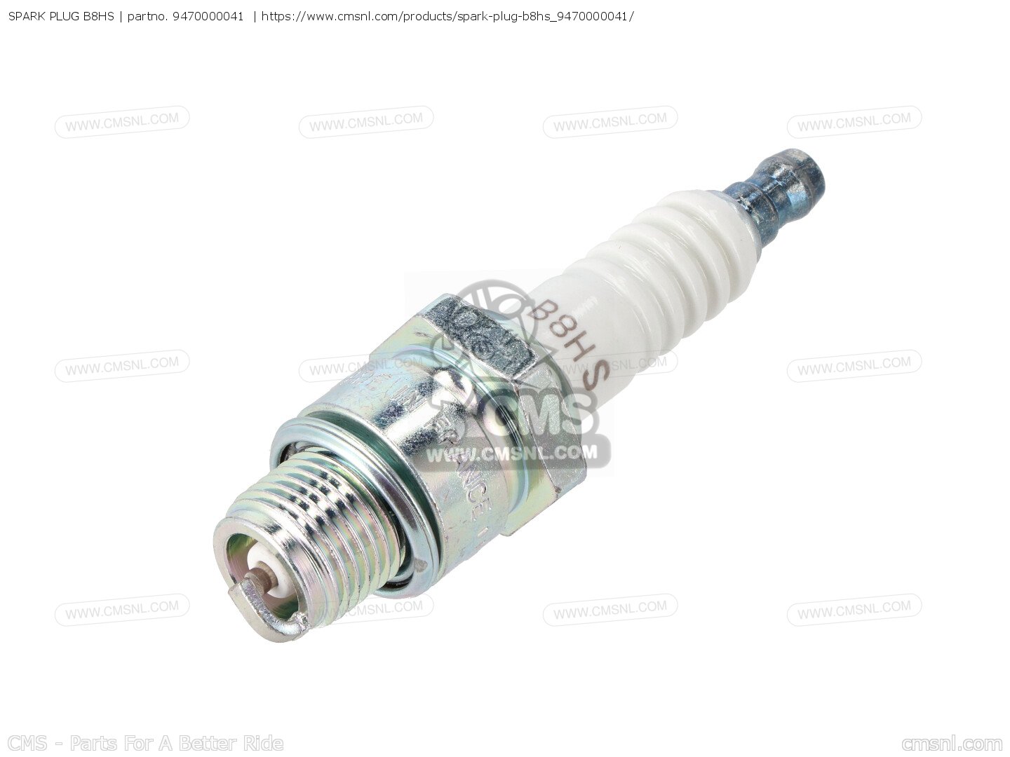 9470000041: SPARK PLUG B8HS Yamaha - buy the 94700-00041-00 at CMSNL