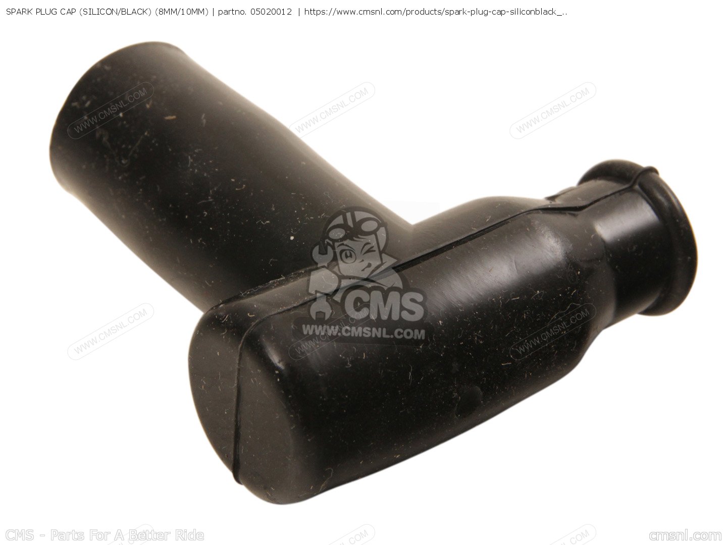 05020012: SPARK PLUG CAP (SILICON/BLACK) (8MM/10MM) Takegawa - buy the ...