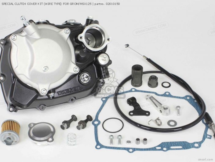 02010150: Special Clutch Cover Kit (wire Type) For Grom/msx125 Takegawa ...