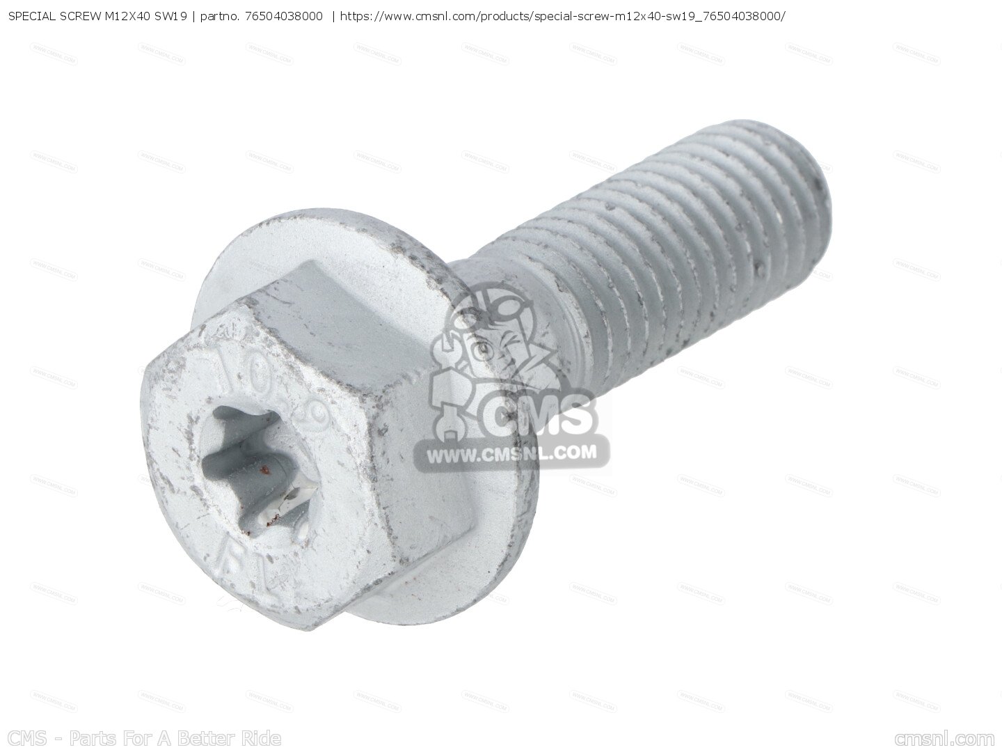 SPECIAL SCREW M12X40 SW19 for 790 Adventure R - CKD PH 2020 - order at ...