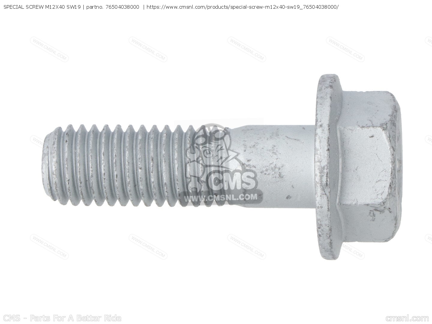 SPECIAL SCREW M12X40 SW19 for 790 Adventure R - CKD PH 2020 - order at ...