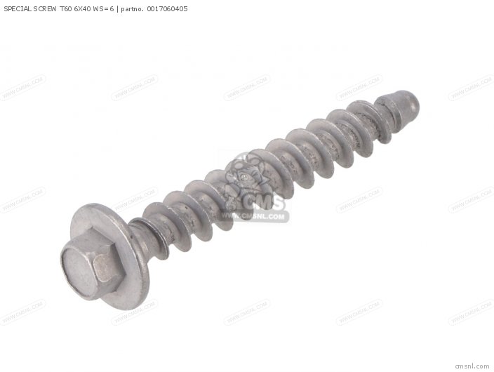 SPECIAL SCREW T60 6X40 WS=6 for 85 SX 19/16 Europe 2016 - order at CMSNL