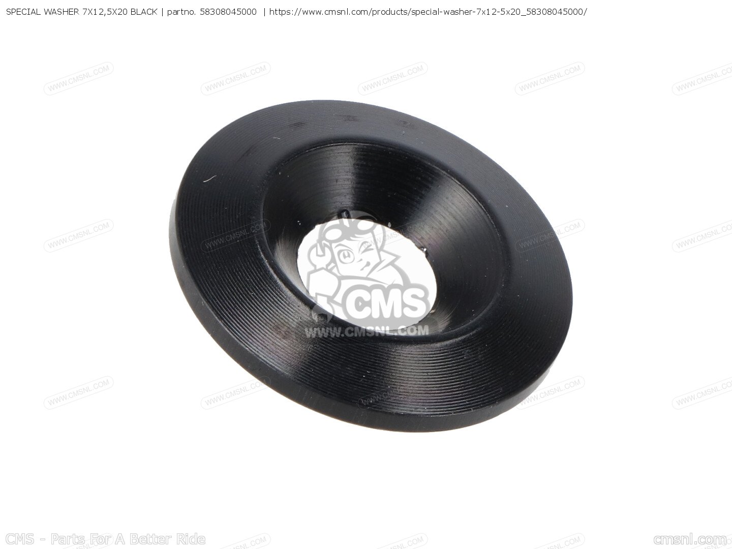 SPECIAL WASHER 7X12,5X20 BLACK for 450 RALLY Factory Replica 2019 ...