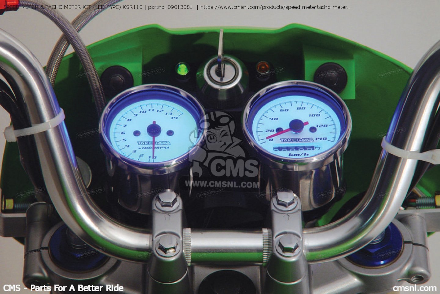 09013081: Speed Meter & Tacho Meter Kit (led Type) Ksr110 Takegawa ...