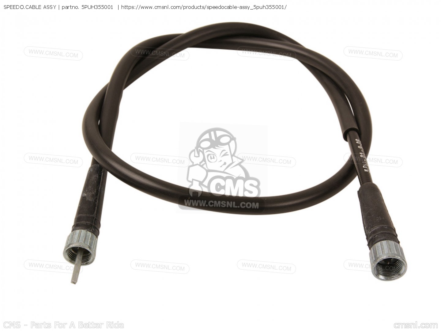 5PUH355001: SPEEDO.CABLE ASSY Yamaha - buy the 5PU-H3550-01-00 at CMSNL