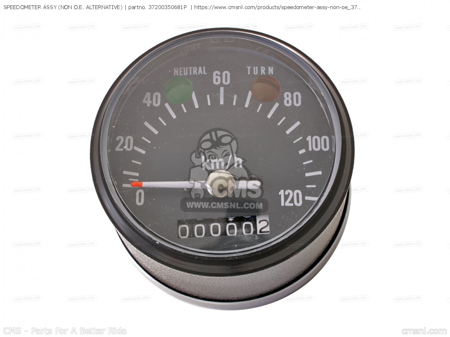 37200350681P: SPEEDOMETER ASSY, KMH BLUE (NON O.E. ALTERNATIVE) Honda ...