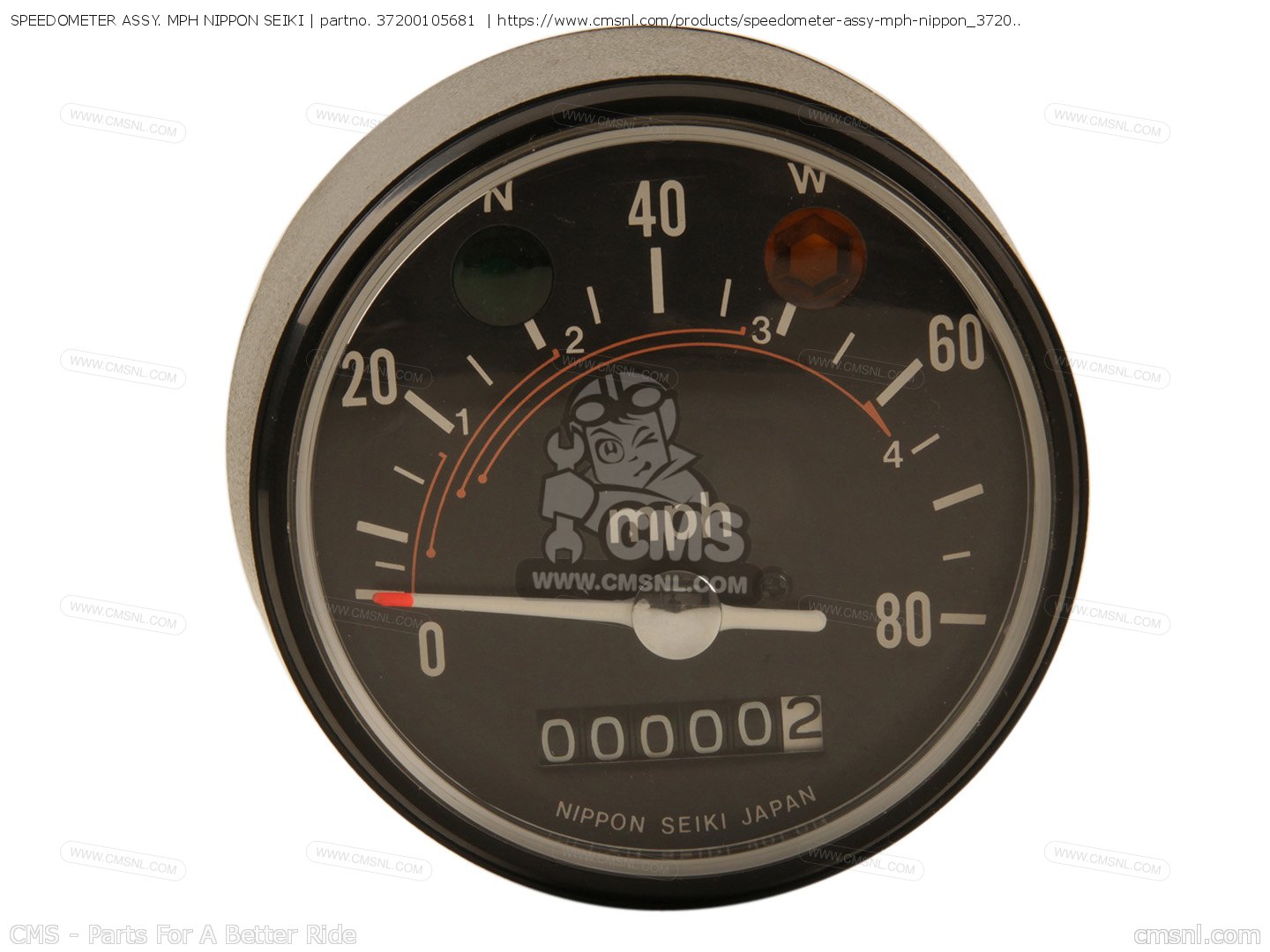 SPEEDOMETER ASSY. MPH NIPPON SEIKI for S110 BENLY GENERAL EXPORT TYPE 7 ...