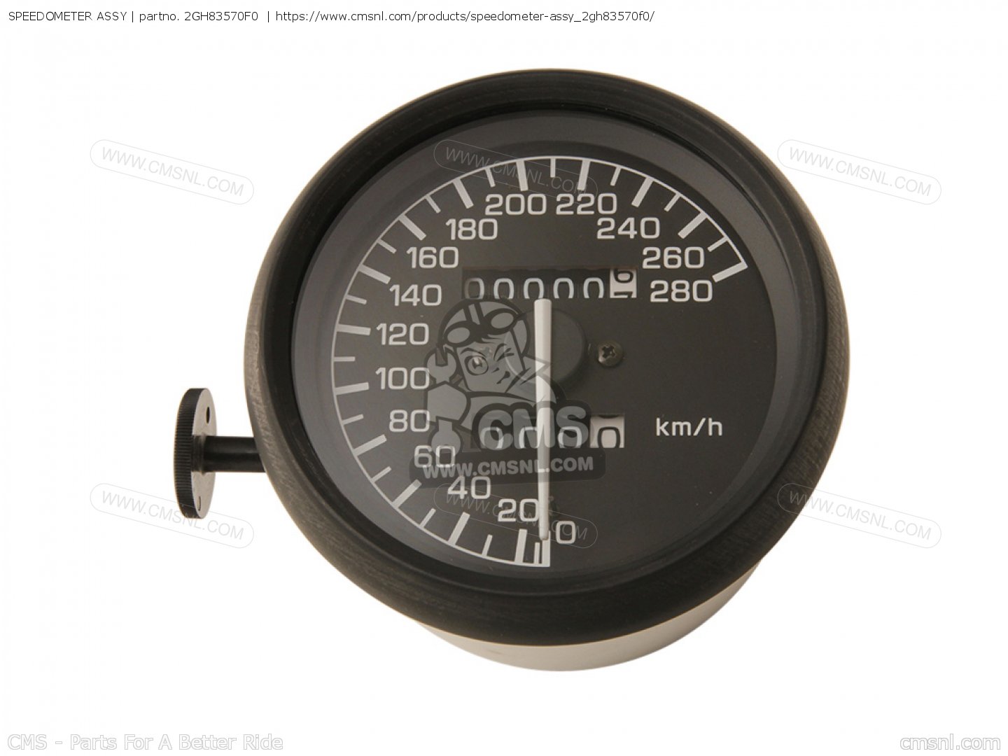 2GH83570F0: SPEEDOMETER ASSY Yamaha - buy the 2GH-83570-F0-00 at CMSNL