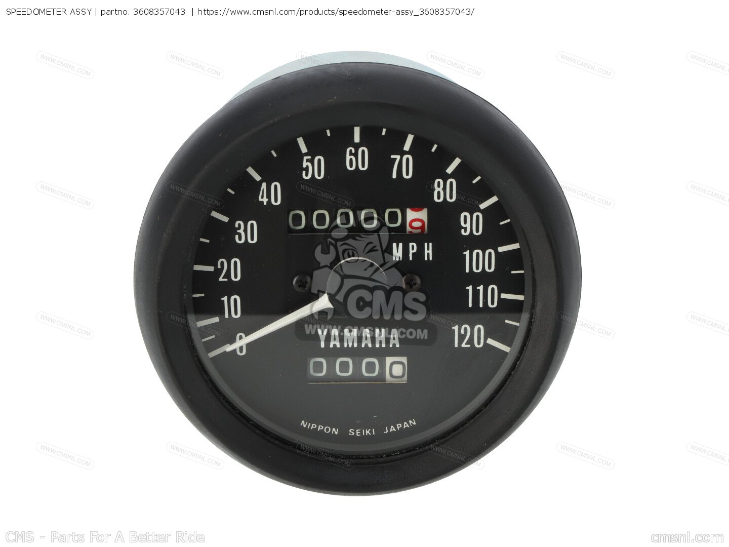 3608357043: SPEEDOMETER ASSY Yamaha - buy the 360-83570-43-00 at CMSNL