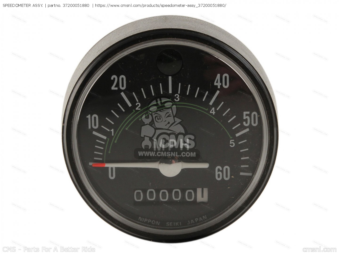 37200051880: SPEEDOMETER ASSY. Honda - buy the 37200-051-880 at CMSNL
