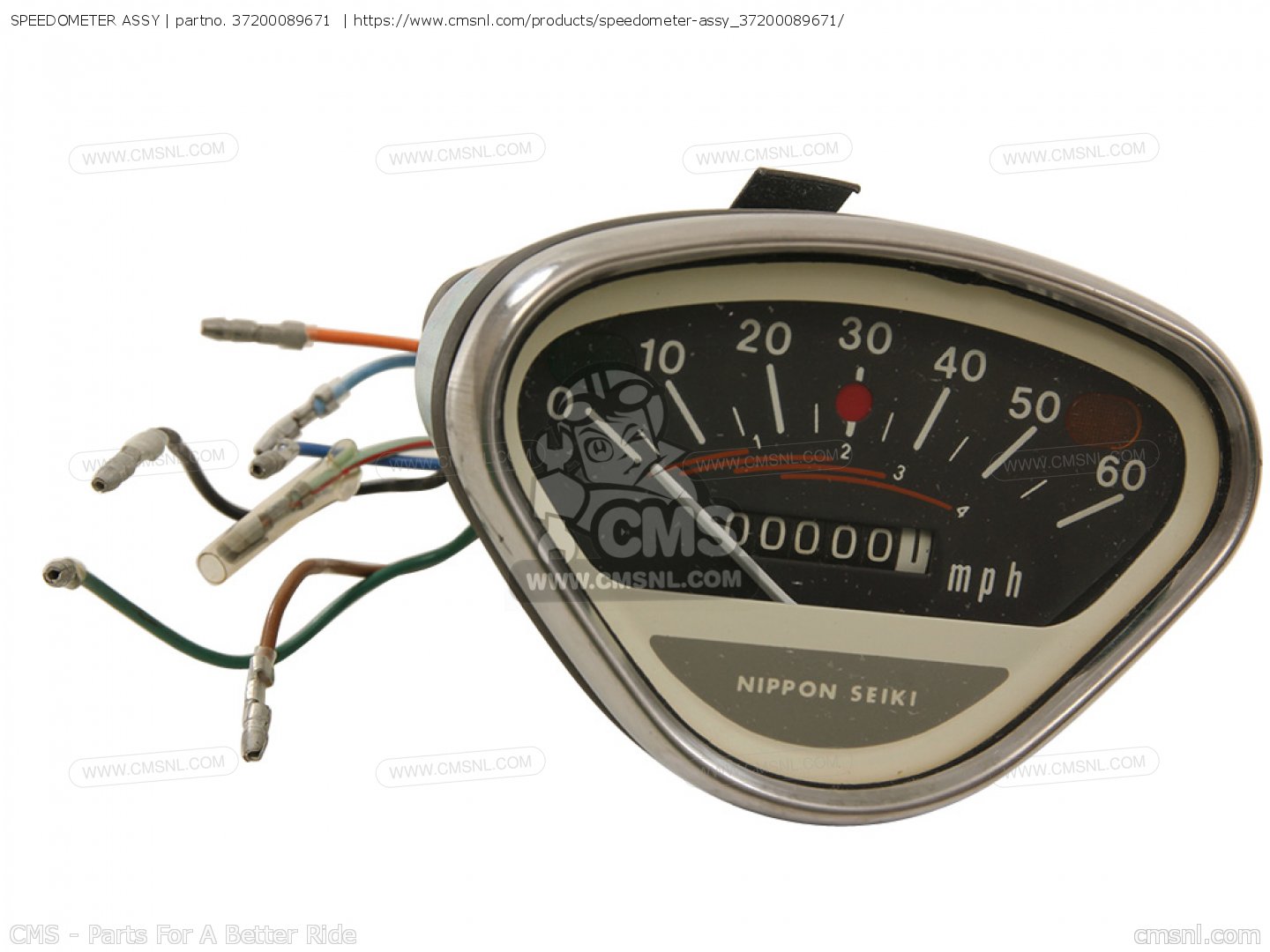 SPEEDOMETER ASSY for CL70 SCRAMBLER 1969 K0 USA - order at CMSNL