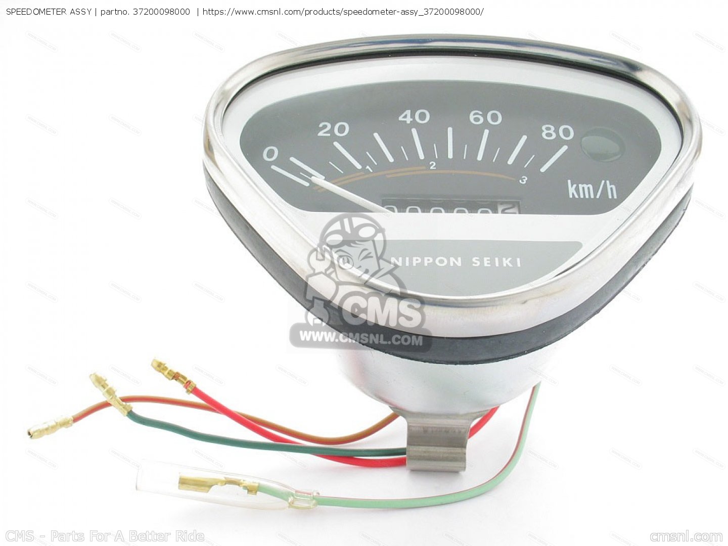 37200098000: SPEEDOMETER ASSY Honda - buy the 37200-098-000 at CMSNL