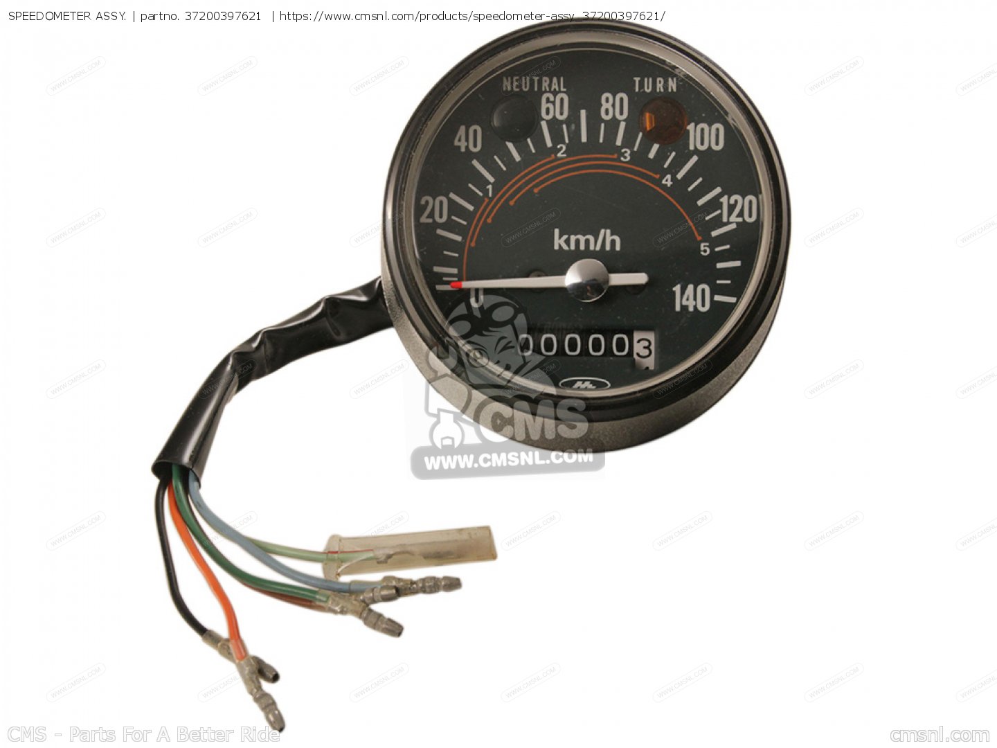 37200397621: SPEEDOMETER ASSY. Honda - buy the 37200-397-621 at CMSNL