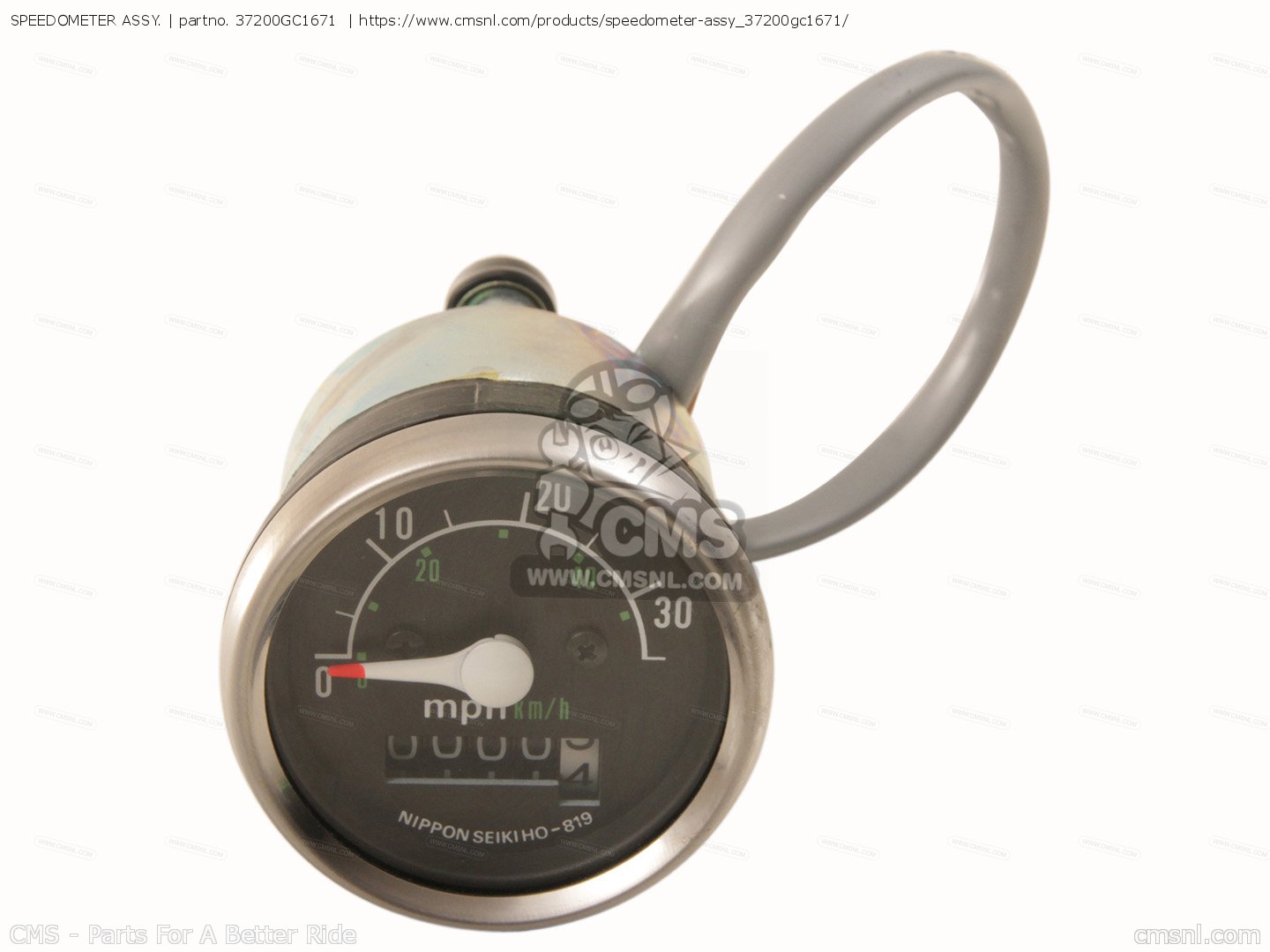 37200GC1671: Speedometer Assy. Honda - buy the 37200-GC1-671 at CMSNL