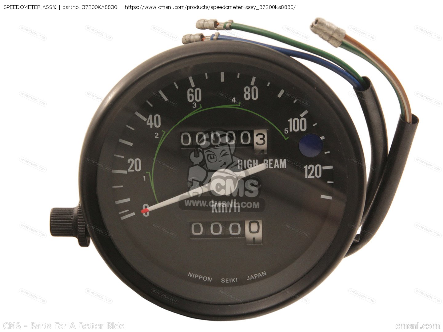 37200KA8830: SPEEDOMETER ASSY. Honda - buy the 37200-KA8-830 at CMSNL