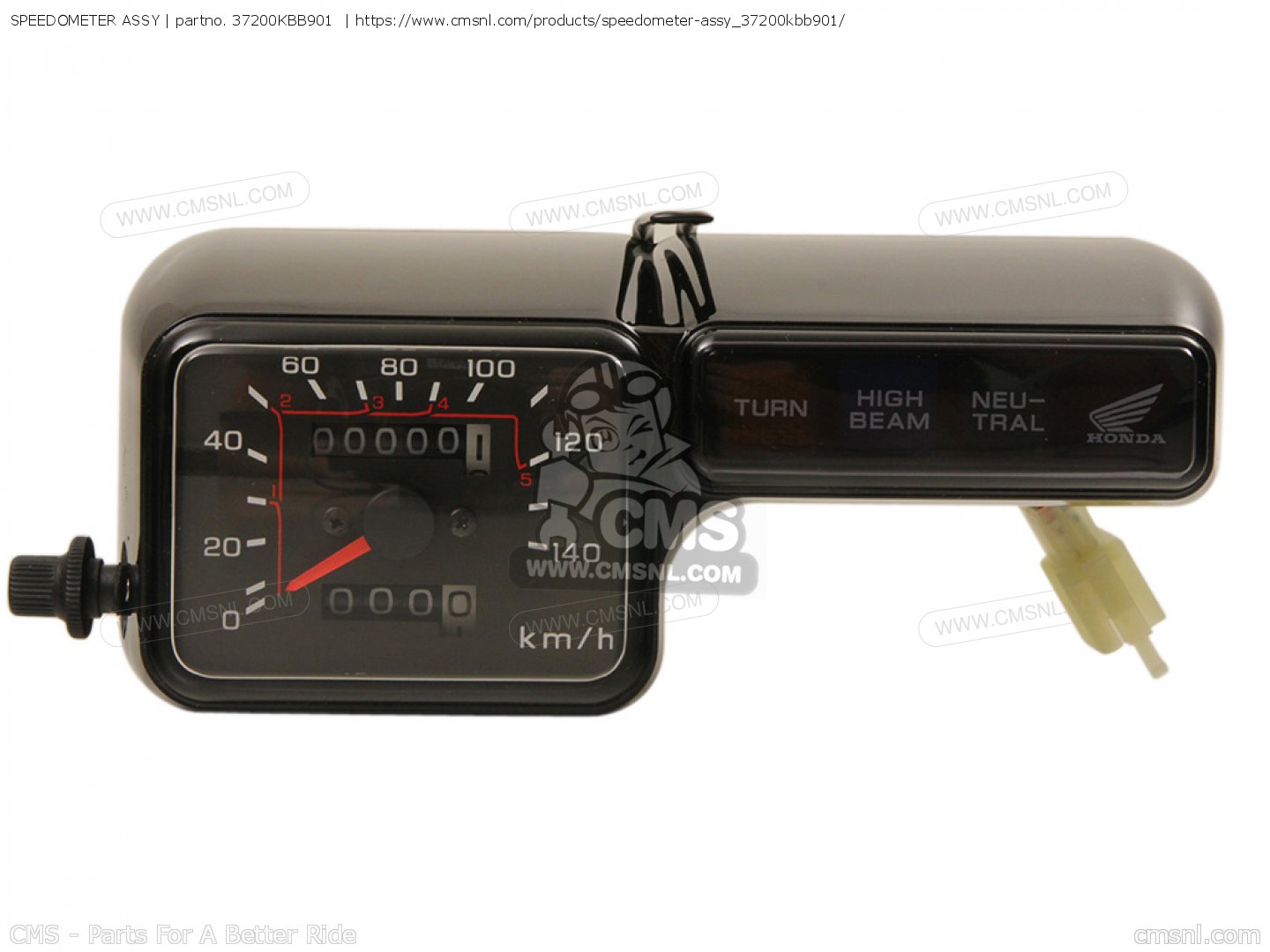 37200KBB901: SPEEDOMETER ASSY Honda - buy the 37200-KBB-901 at CMSNL