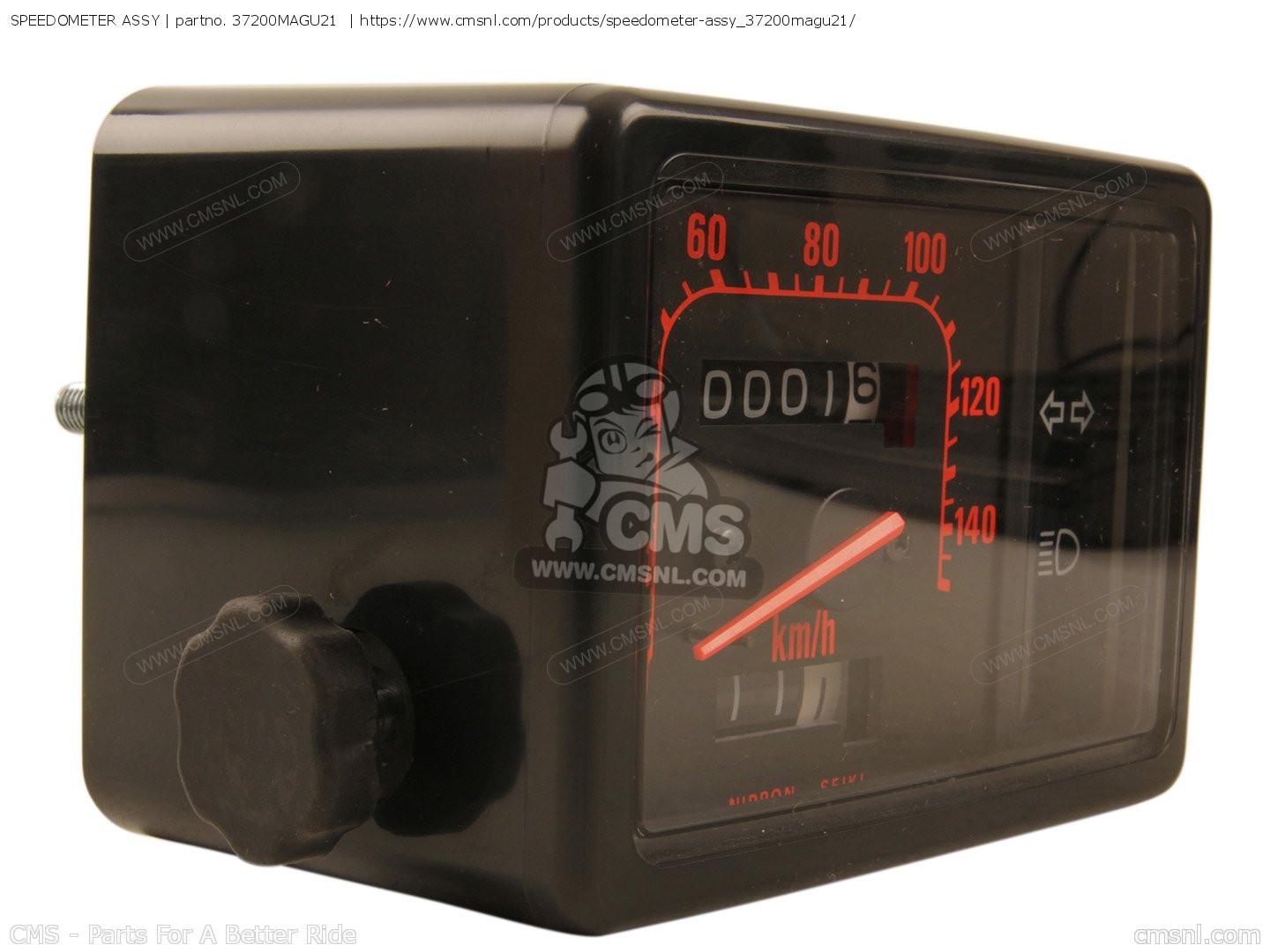 37200MAGU21: SPEEDOMETER ASSY Honda - buy the 37200-MAG-U21 at CMSNL
