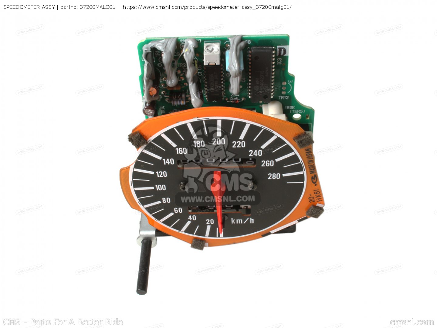 37200MALG01: Speedometer Assy Honda - buy the 37200-MAL-G01 at CMSNL