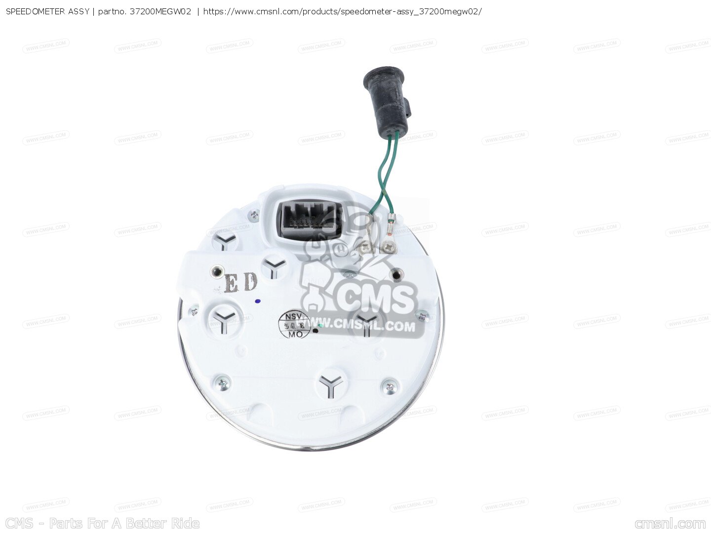 37200MEGW02: Speedometer Assy Honda - buy the 37200-MEG-W02 at CMSNL