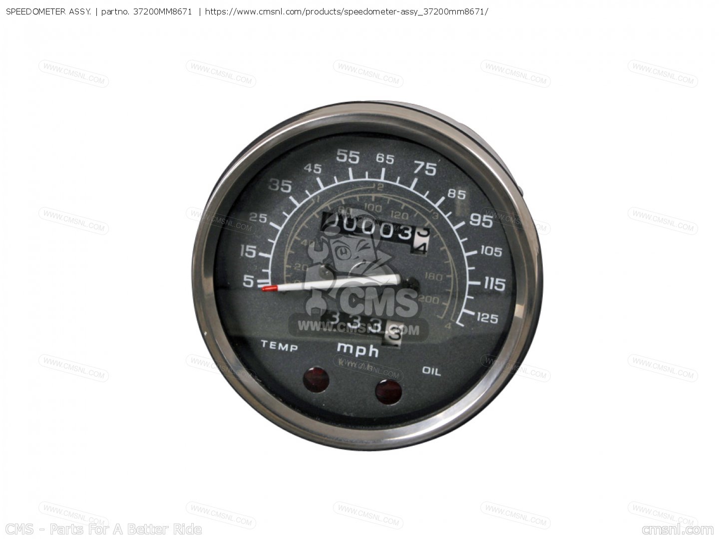 37200MM8671: SPEEDOMETER ASSY. Honda - buy the 37200-MM8-671 at CMSNL
