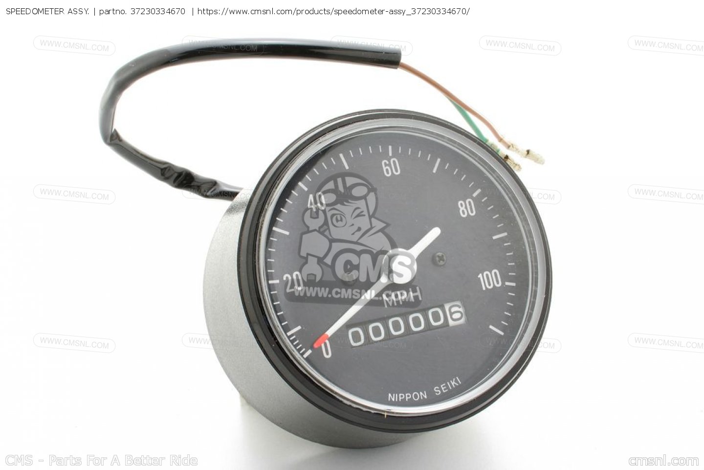SPEEDOMETER ASSY. for CL175 SCRAMBLER 1969 K3 USA - order at CMSNL