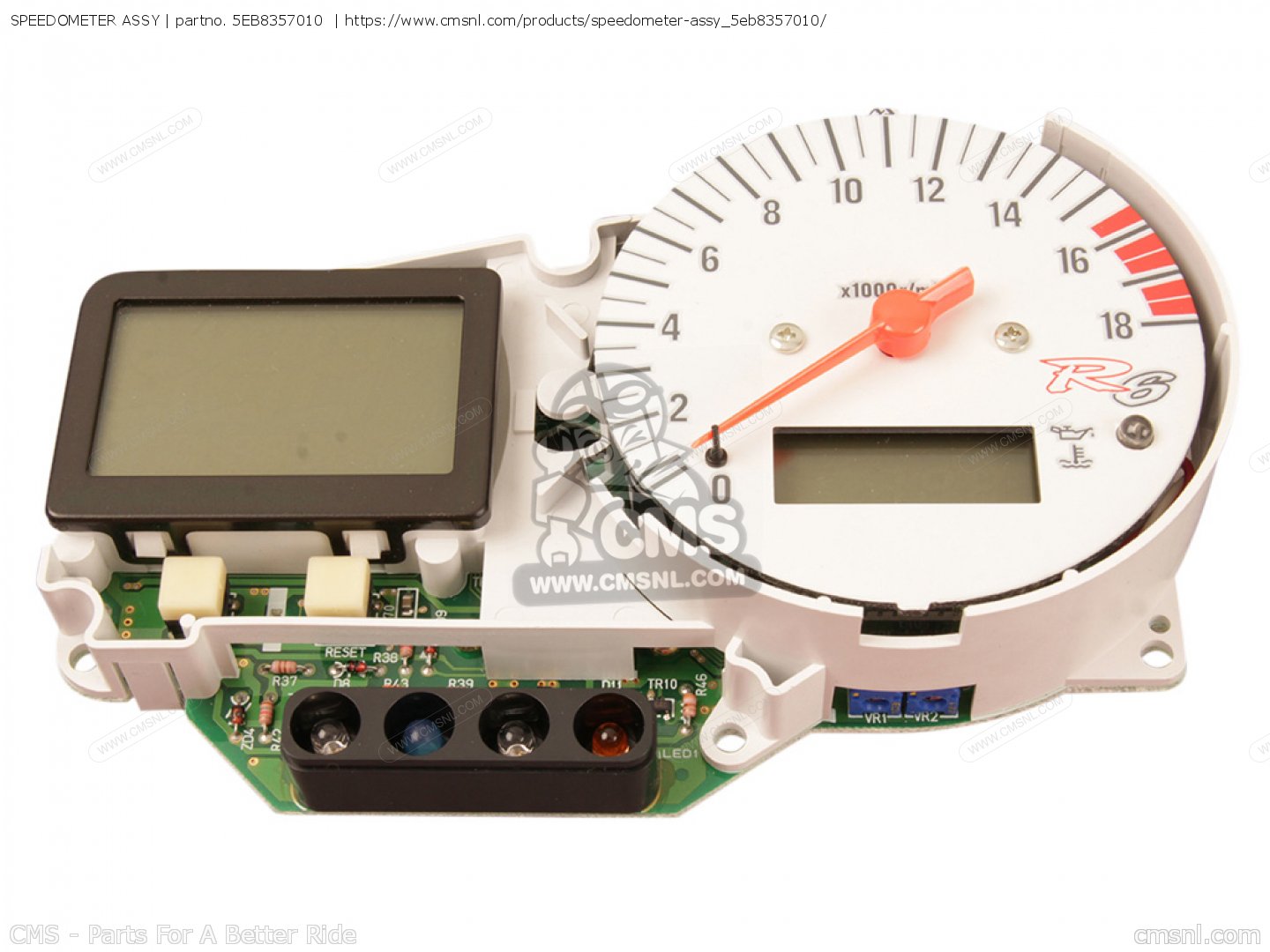 SPEEDOMETER ASSY for YZF-R6 2000 5EB5 ENGLAND 105EB-300E3 - order at CMSNL