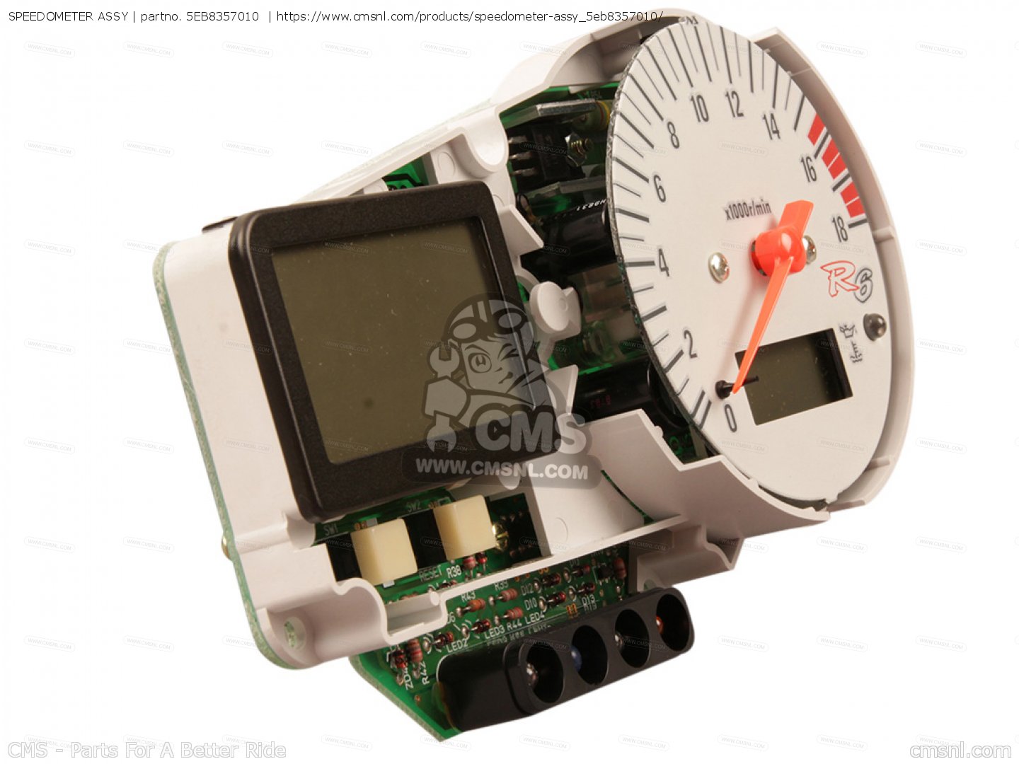 SPEEDOMETER ASSY for YZF-R6 2000 5EB5 ENGLAND 105EB-300E3 - order at CMSNL